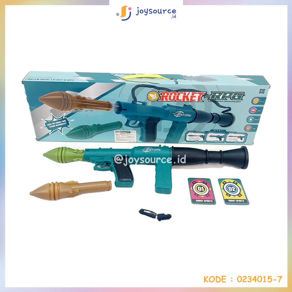 Jual Mainan Anak Tembakan Shooting Basoka Rocket Gun Rpg Launcher ...