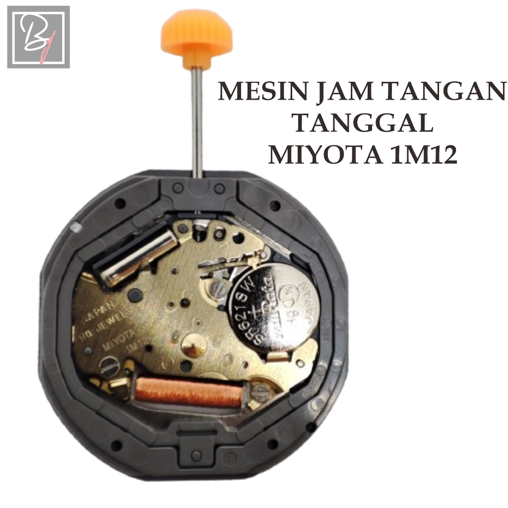 Jual Mesin Jam Tangan 1M12 | Movement Watch Miyota 1M12, Tgl Bawah/Samping, Baterai 621 | Shopee ...