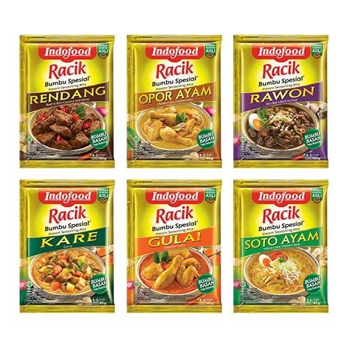 Jual INDOFOOD RACIK Bumbu Spesial Rendang/Kare/Soto Ayam/Opor/Gulai ...