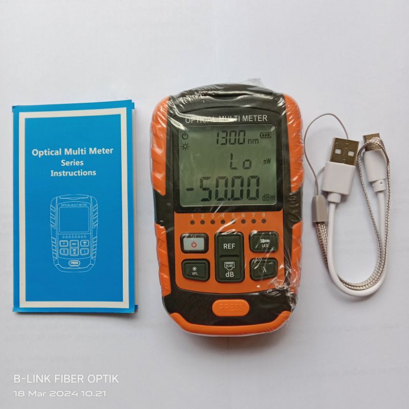 Jual opm mini 3 in 1 / optical power meter 3 in 1 / opm fiber optik ...