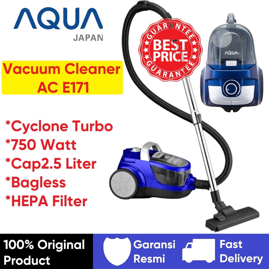 Jual Aqua Vacuum Cleaner Turbo Cyclone AC E171 750 Watt 2.5 Liter ...
