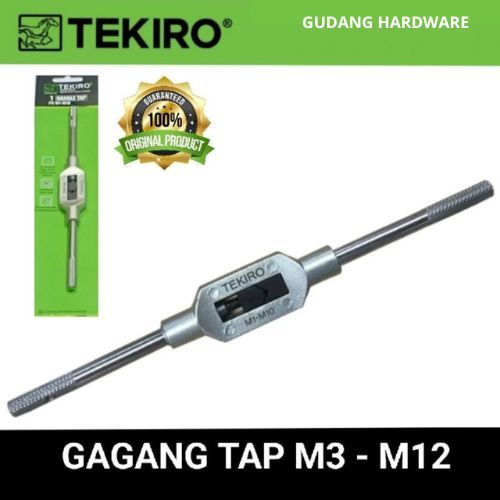 Jual tekiro gagang hand tap / stang hand tap M3-M12 ( 100% original ) | Shopee Indonesia