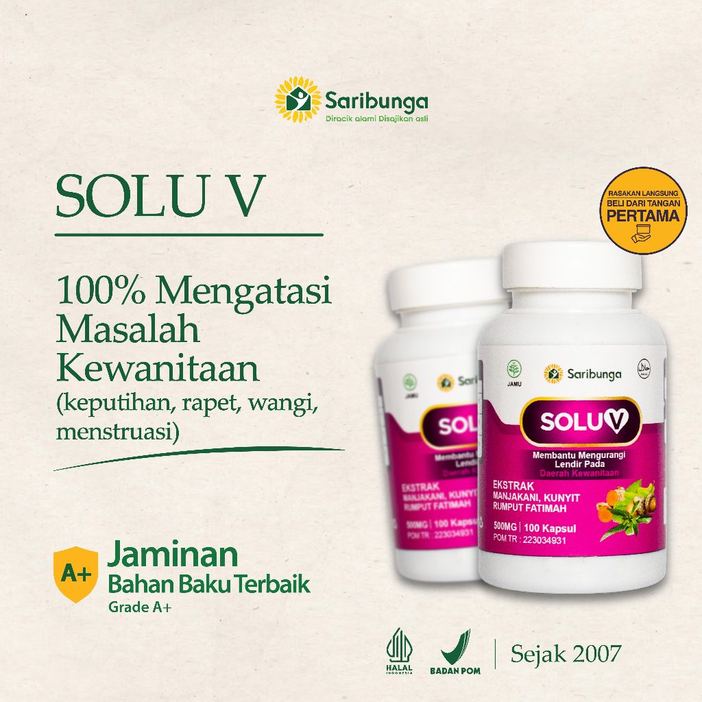 Jual SOLU V Herbal Kewanitaan Grade A+ - Obat Keputihan dan Bau Tak ...