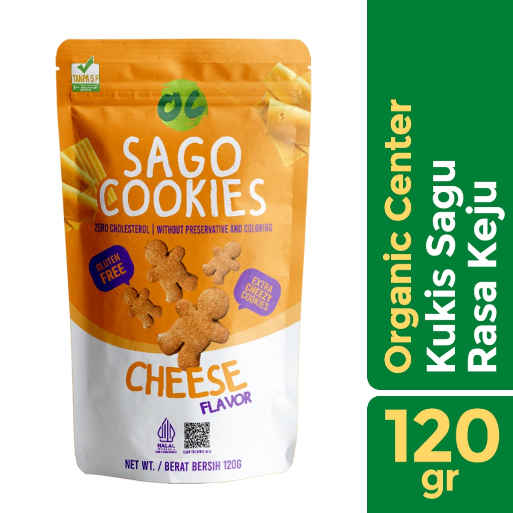 Jual Organic Center - Sago Cookies Cheese 120gr - Kukis Sagu - Kue ...