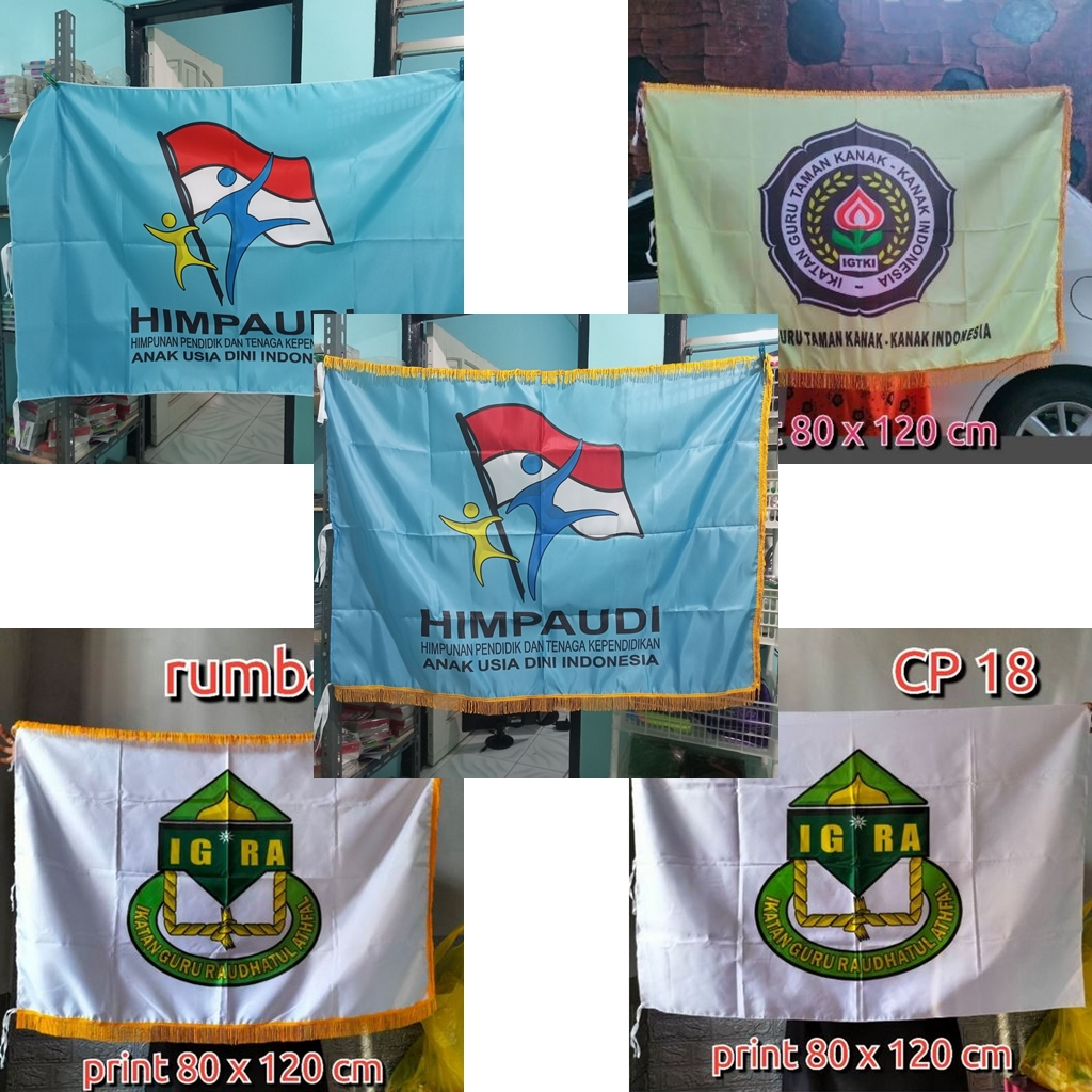 Jual bendera himpaudi igtki igra | Shopee Indonesia