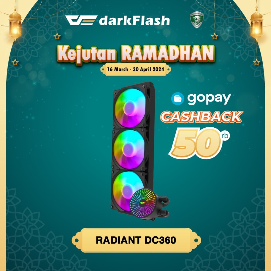 Jual darkFlash DC360 ARGB Liquid CPU Cooler [Support Intel & AMD] | Shopee Indonesia