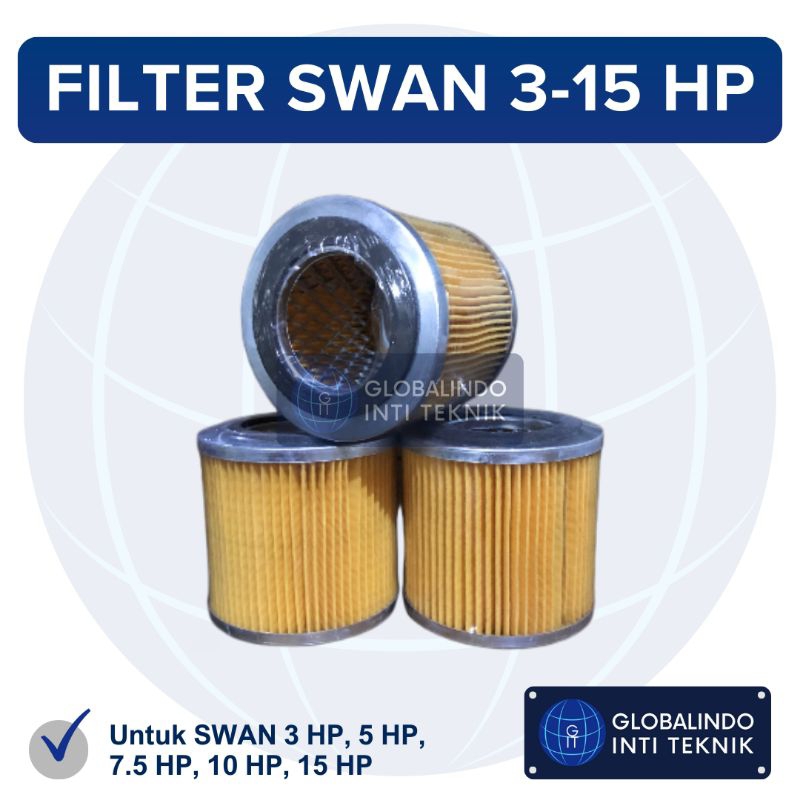 Jual Isi Filter Element Saringan Udara Air Filter Kompresor Angin SWAN ...