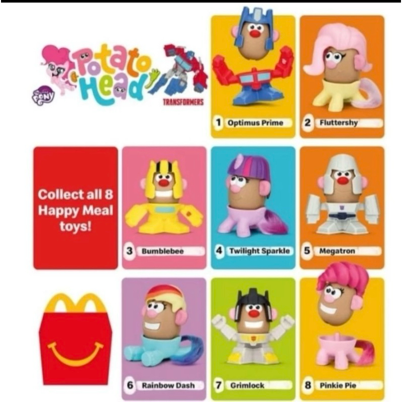 Jual Happy Meal Potato Head /Happy Meal Mcd Mcdonalds Toys Potato Head /Mainan Potato Head Happy ...
