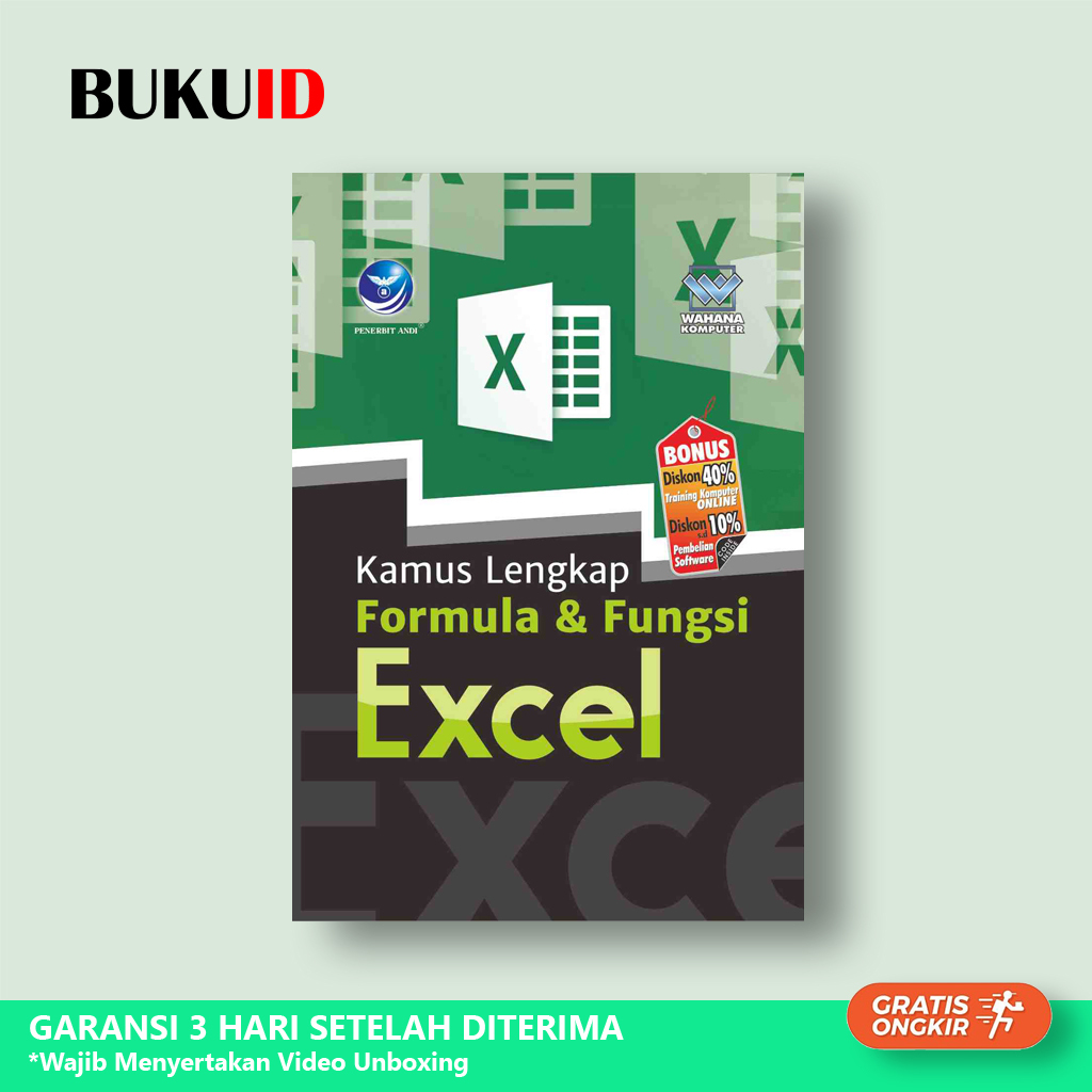 Jual Buku Kamus Lengkap Formula Dan Fungsi Excel - Original | Shopee Indonesia