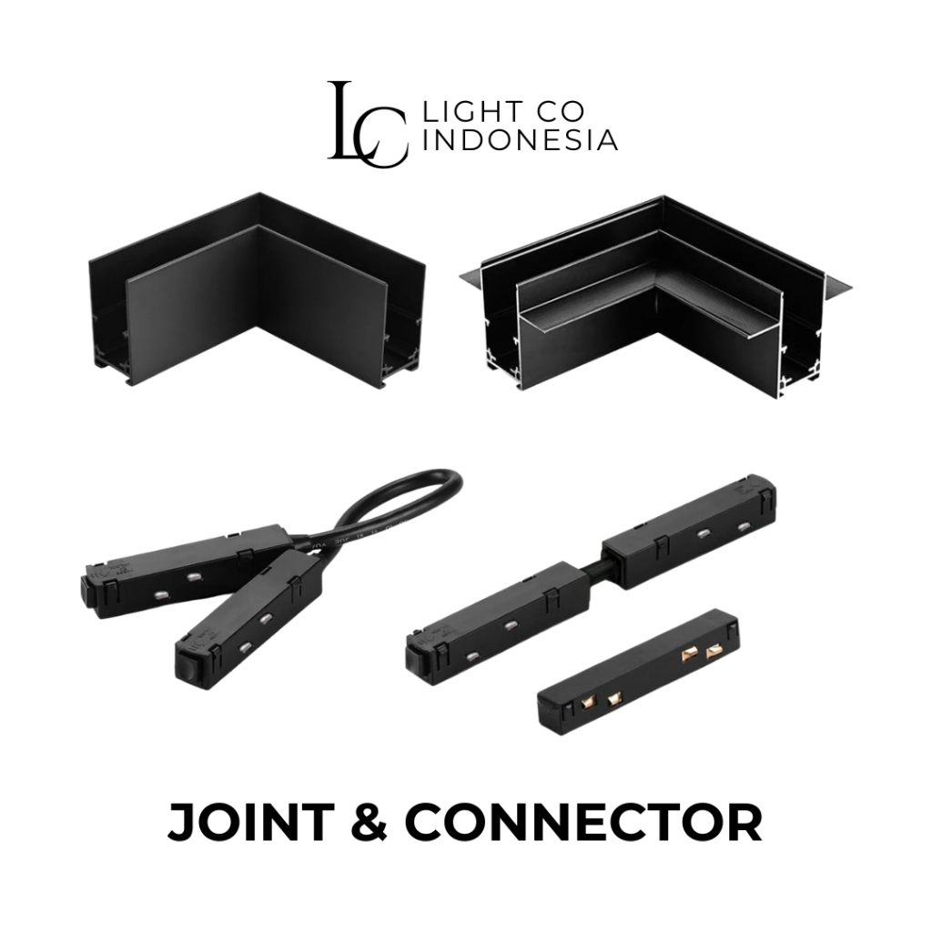 Jual [ LIGHTCO INDONESIA ] MAGNETIC TRACK LAMP JOINT CONNECTOR SIKU ...