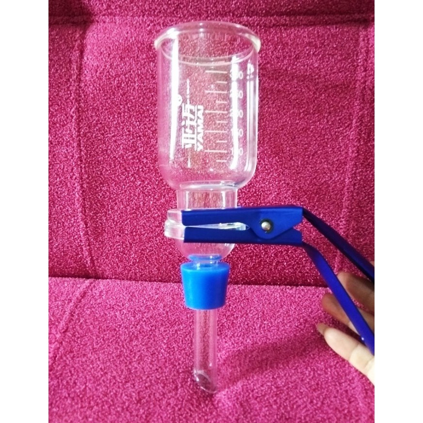 Jual Vacuum Filtration Set 3 IN 1 Glass Funnel Clamp and Filter Head ...