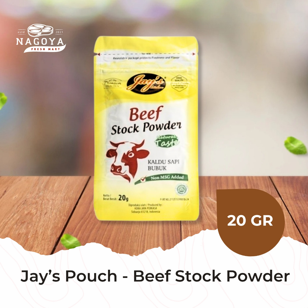 Jual Jay's Beef Stock Powder Pouch - Kaldu Bubuk Sapi 20 GR | Grill ...