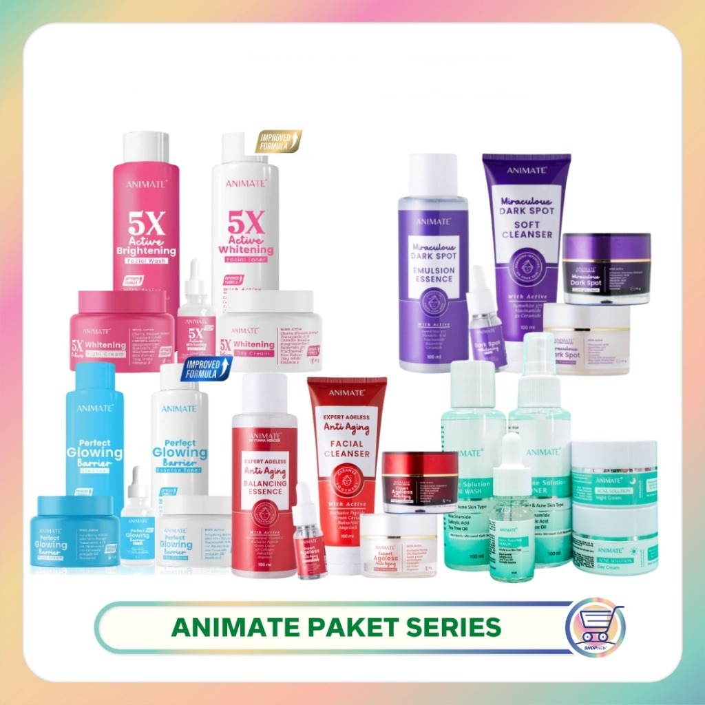 Jual Paket Animate Instant Whitening Series 5in1 / Cream Wajah / Paket ... Jual Paket Animate Instant Whitening Series 5in1 / Cream Wajah / Paket ...