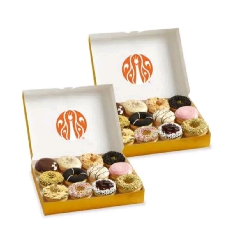 Jual jco donut besar enak 2lusin isi 24 + paper bag original | Shopee ...