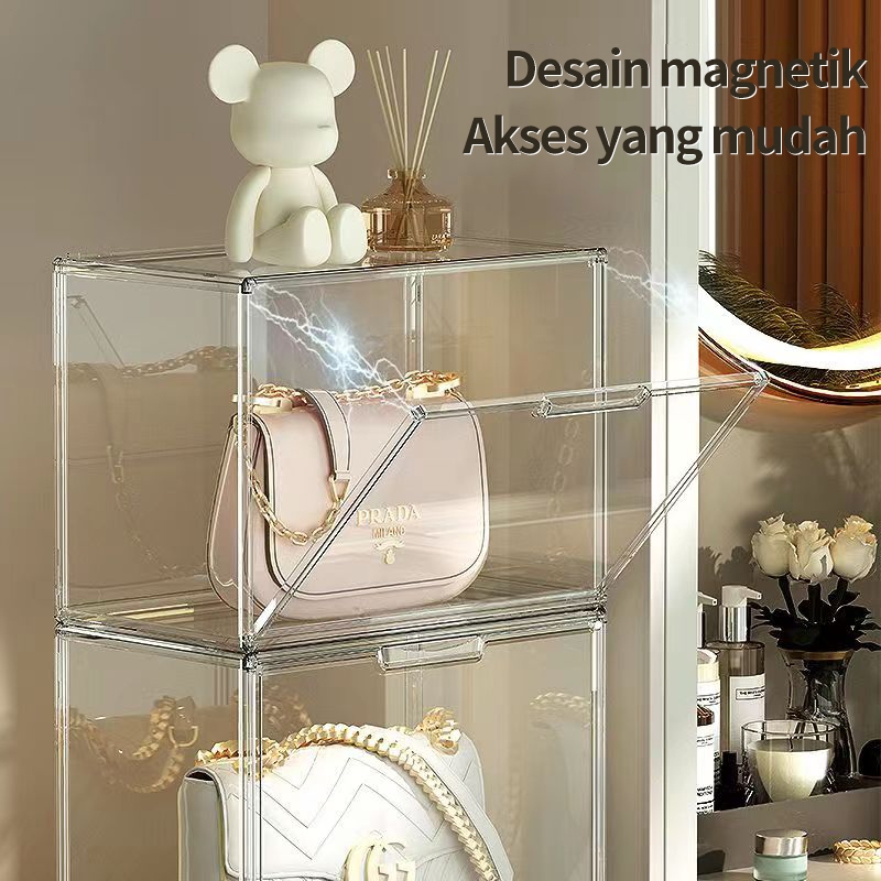 Jual Acrylic Transparent Storage Display Box/ Acrylic Box Transparent ...