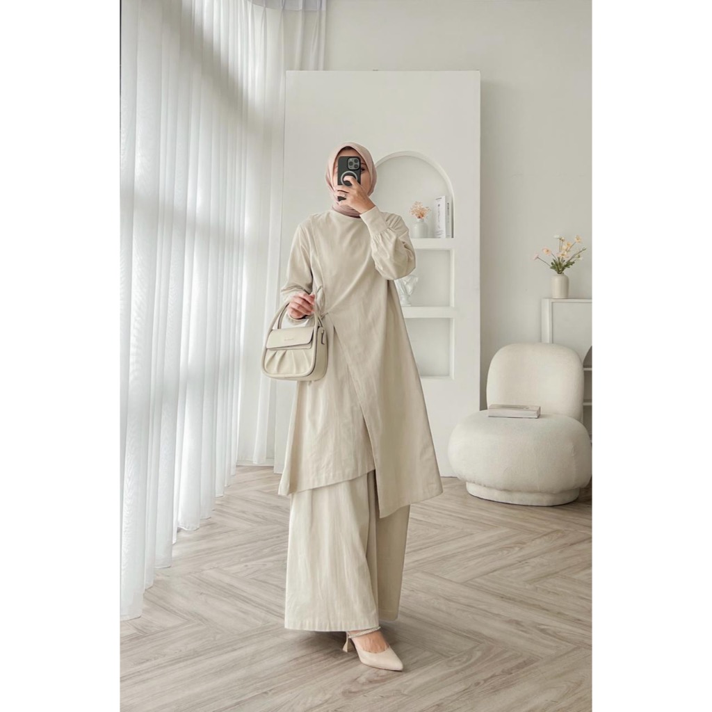 Jual COTTONKY Samira Set | Set Linen | Wanita Muslim | Shopee Indonesia