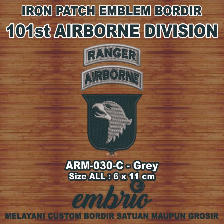 Jual ARM-030-C Patch SCREAMING EAGLES 101st Airborne Division Ranger ...