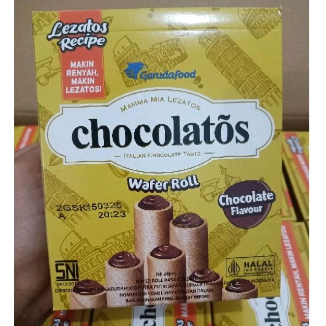 Jual Gery Chocolatos Wafer Roll per box isi 24 | Shopee Indonesia