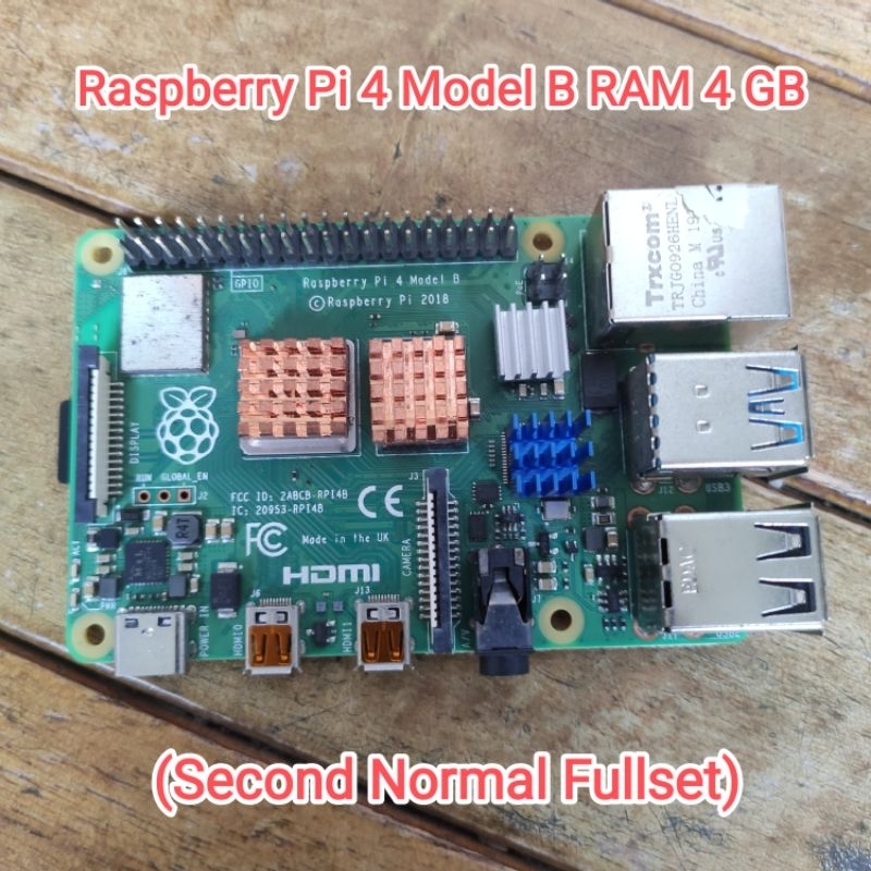 Jual Raspberry Pi 4 Model B, RAM 4 GB Made in UK (SECOND FULLSET ...