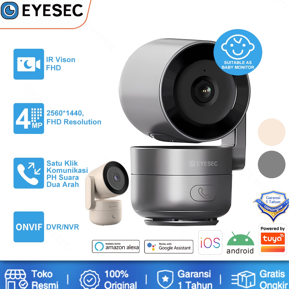 Jual New Stock EYESEC IP Camera 4MP Smart CCTV Indoor WiFi 3X Zoom ...