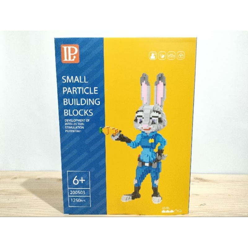 Jual LP Lego Small Particle Building Blocks Bunny Judy Hopps Police ...