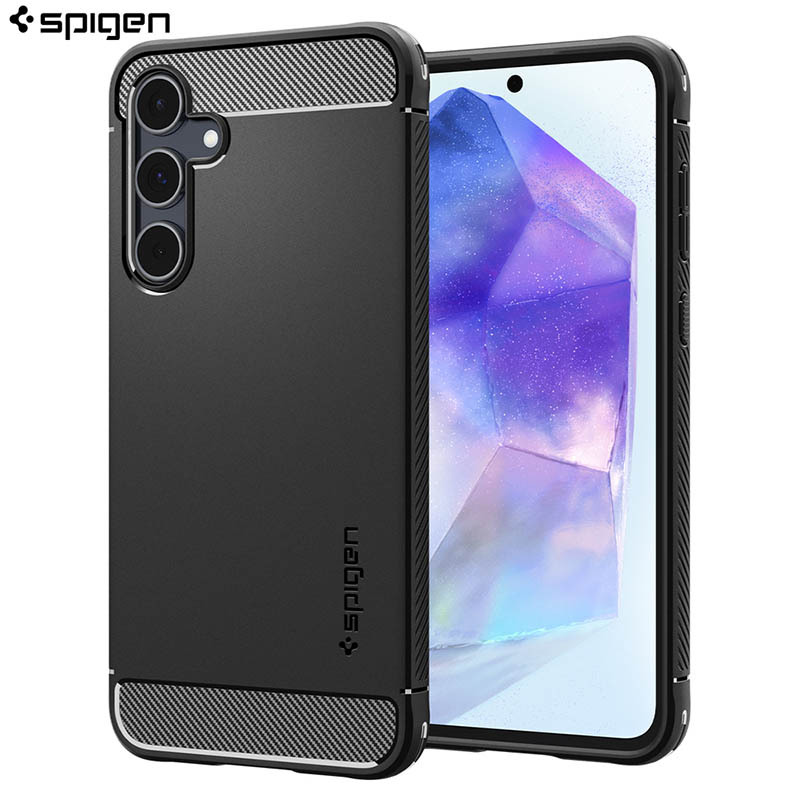 Jual Spigen Rugged Armor Case Samsung Galaxy A55 5G - Casing Soft Cover Shock Proof Softcase ...