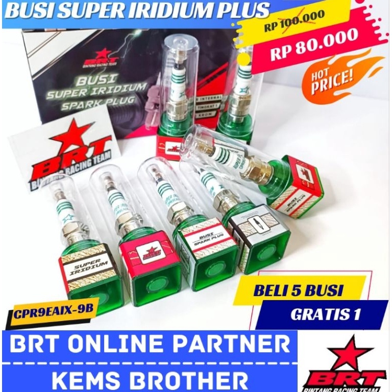 Jual Harga Spesial BUSI RACING BRT SUPER IRIDIUM PLUS VIXION MX KING MIO SPORTY R15 JUPITER VEGA ...