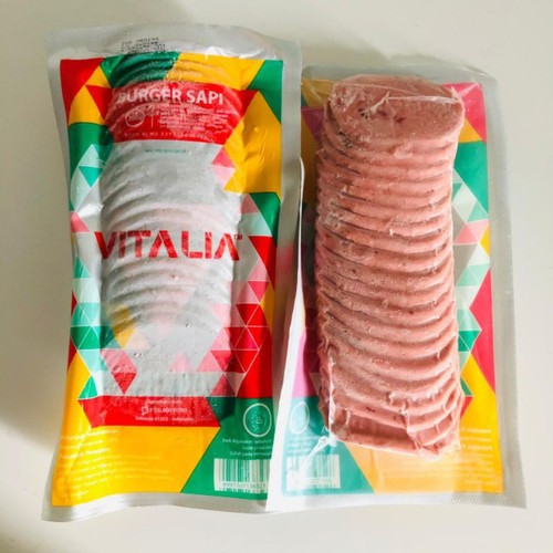 Jual Vitalia Burger Sapi Smoked Beef isi 20 280 gram | Shopee Indonesia