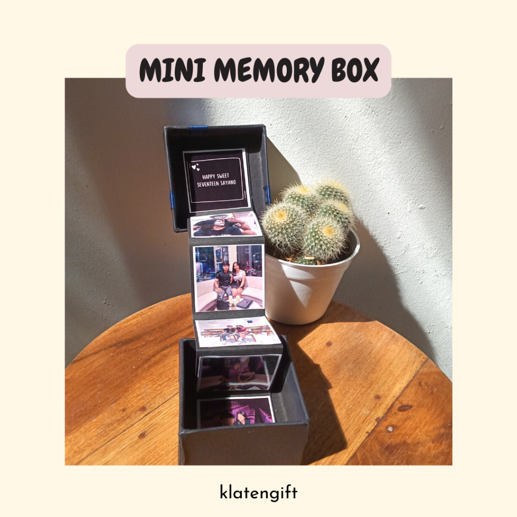 Jual Kado Mini Memory Photo Box 6 foto / Hadiah Ulang Tahun / Kado ...