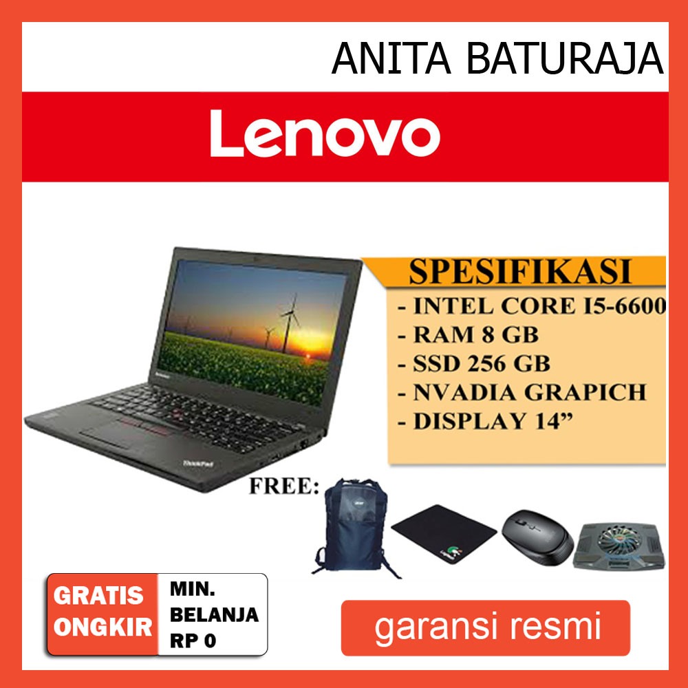 Jual SECOND LAPTOP LENOVO THINKPAD X270 CORE I5-6600 RAM 8GB/256SSD | Shopee Indonesia