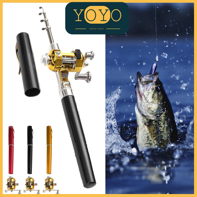 Jual Joran Kail Alat Pancing Pulpen Mini Fishing Pancingan Portable ...