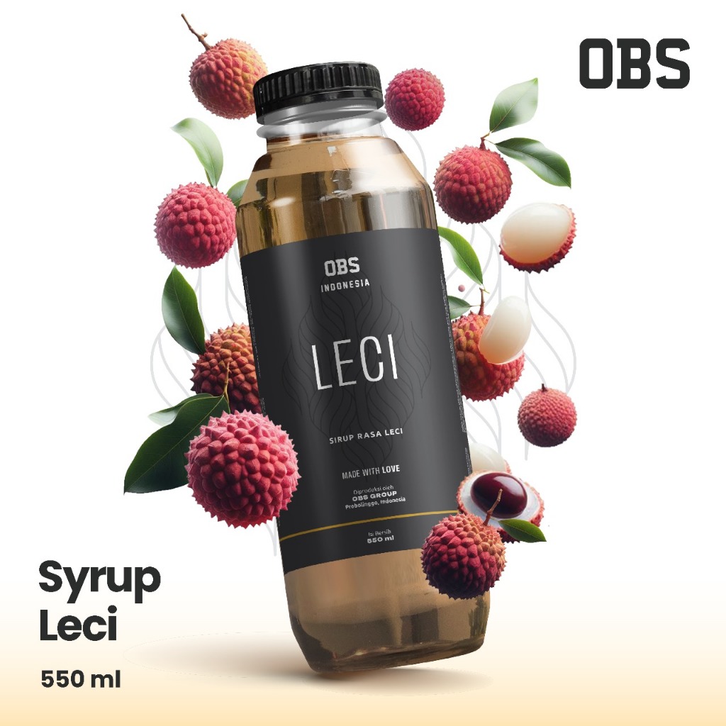 Jual Sirup Leci OBS 550ml - OBS Syrup untuk minuman rasa Leci | Shopee ...