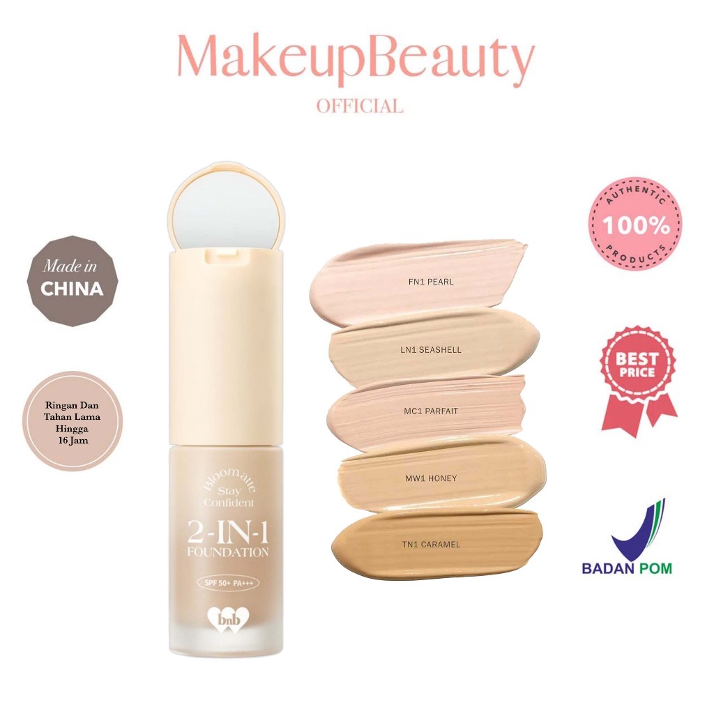 Jual BNB BARENBLISS Bloomatte Stay Confident 2-in-1 Foundation | Shopee Indonesia