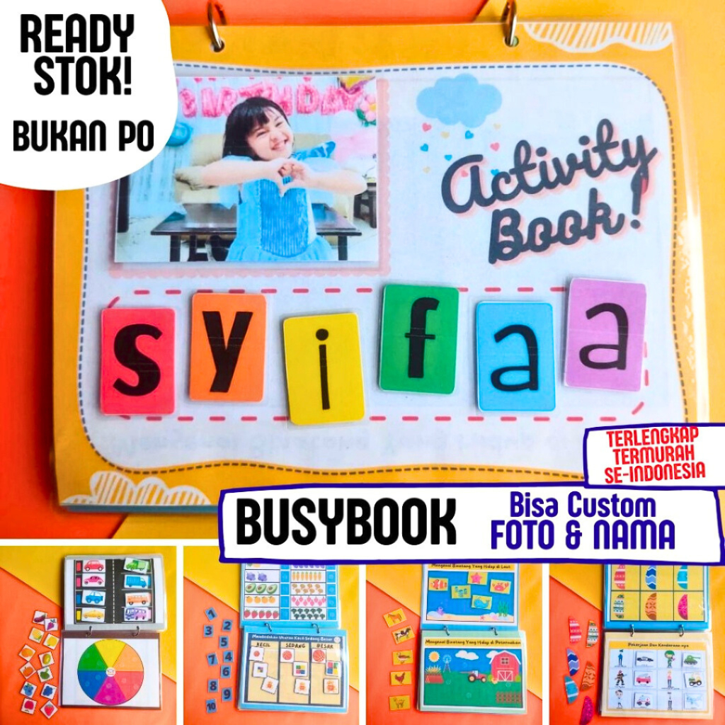 Jual Buku Aktivitas Binder Book Anak Quite Book Activity Menempel Busy ...