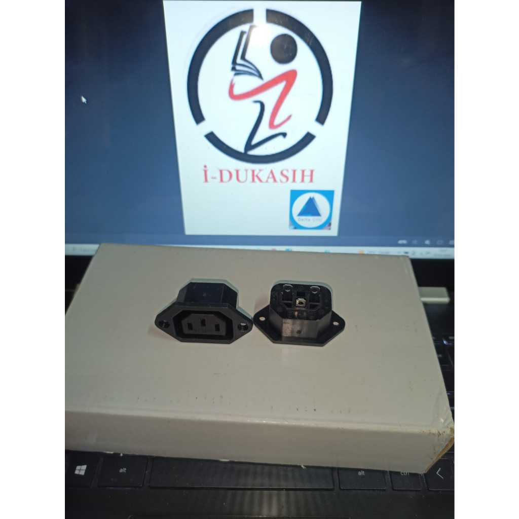 Jual Socket AC Power IN Outlet Inlet Soket Komputer PC PVC FEMALE ...
