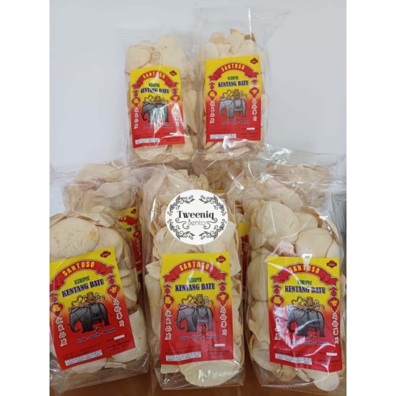 Jual Keripik kentang batu Santoso kripik potato chip enak empuk gurih ...