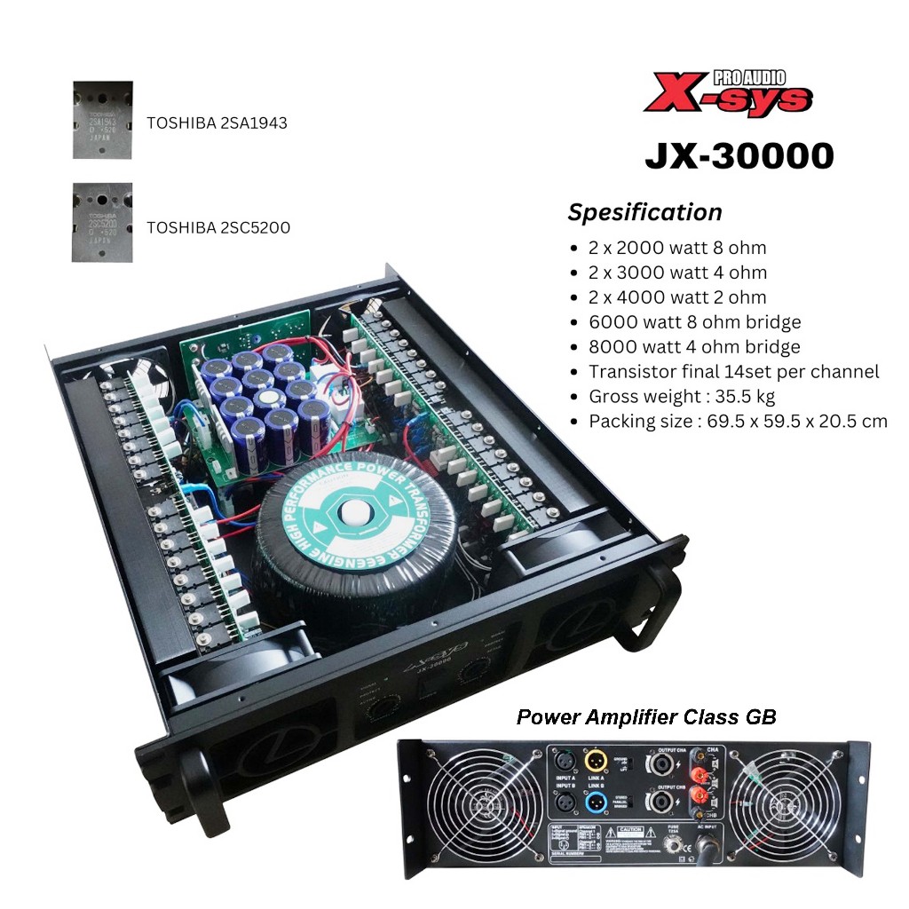 Jual X-Sys Power Amplifier JX30000 JX-30000 Original | Shopee Indonesia