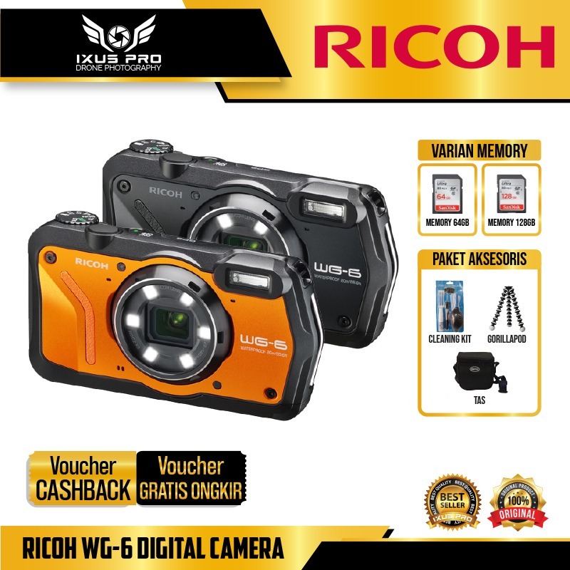 Jual Ricoh WG-6 Digital Camera Ricoh WG6 | Shopee Indonesia