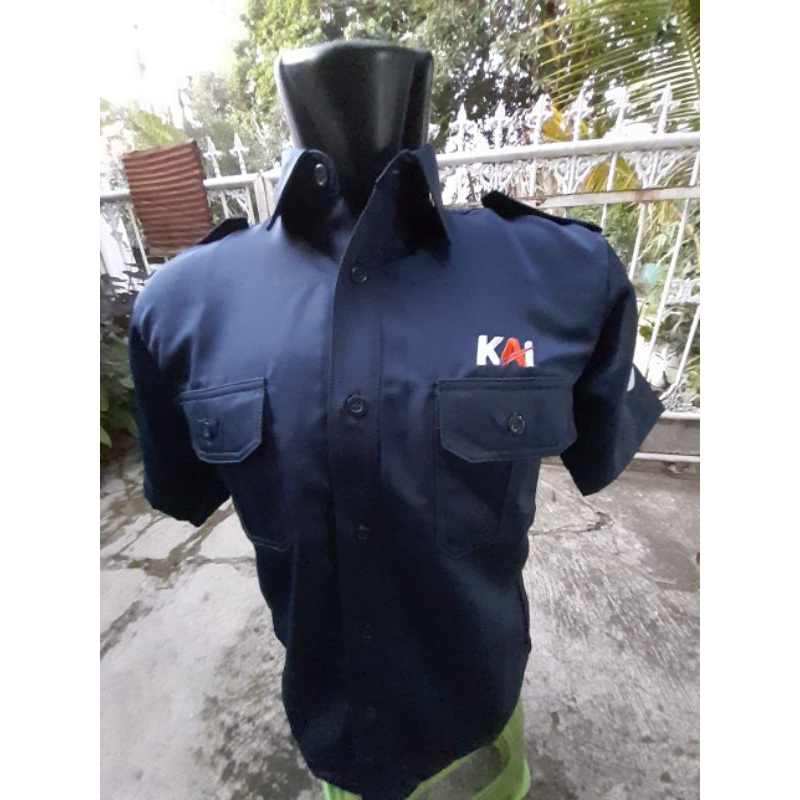 Jual R6 navy KAI & anak perusahaan (katun intercooler) | Shopee Indonesia
