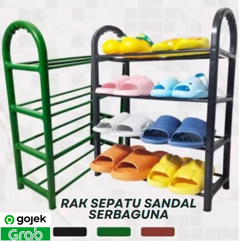 Jual Rak Sepatu Rak Sendal Rak Susun 4 Tingkat Tempat Penyimpanan Serba ...