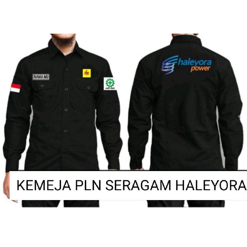 Jual BIG SIZE KEMEJA PLN HALEYORA POWERINDO BAJU PLN HALEYORA POWERINDO ...