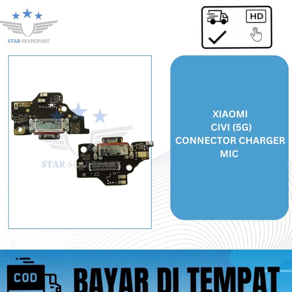 Jual FLEXIBEL XIAOMI CIVI (5G) + CONNECTOR CHARGER + MIC | Shopee Indonesia