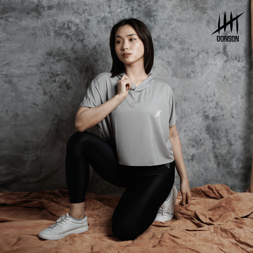 Jual DONSON Hoodie Lengan Pendek Luaran Atasan Crop Wanita Warna Grey ... Jual DONSON Hoodie Lengan Pendek Luaran Atasan Crop Wanita Warna Grey ...