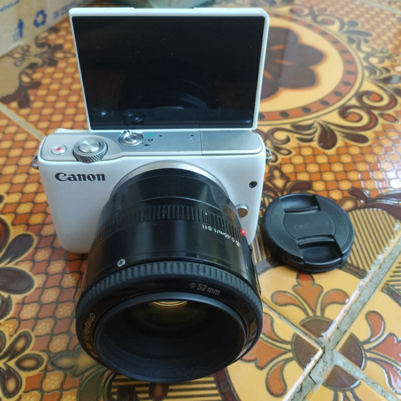 Jual Canon Mirrorless M10 plus lensa fix YN | Shopee Indonesia