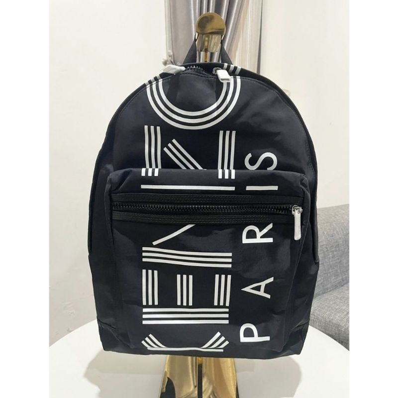 Jual Kenzo Paris Tas Backpack Black Logo Nylon | Shopee Indonesia