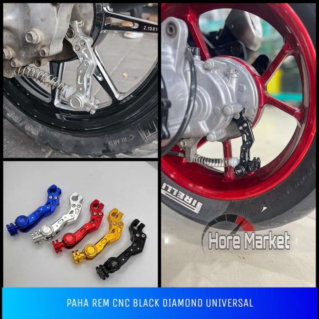 Jual PAHA REM BLACK DIAMOND CNC UNIVERSAL MOTOR AEROX 155 VARIO 110 125 ...