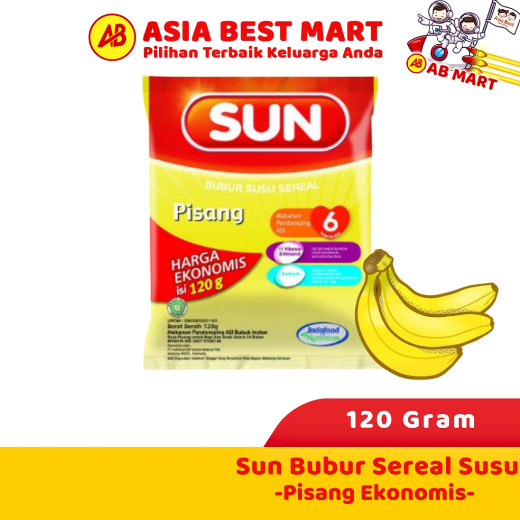 Jual Sun Pisang Eko 120 Gr/Bubur Bayi Untuk Usia 6+ Bulan Mpasi Makanan ...