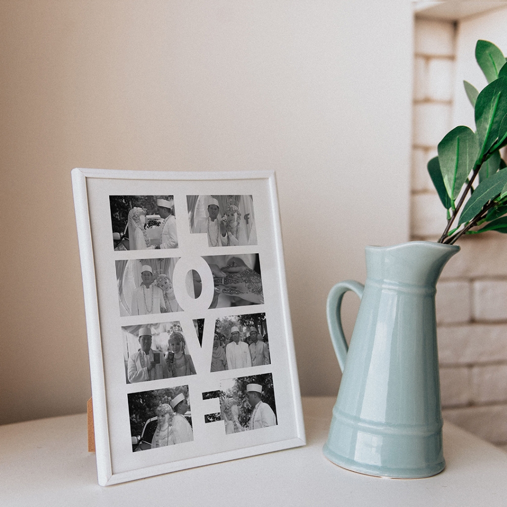 Jual Cetak Foto Custom Ukuran A4 Frame Estetik/Kolase Photo/Kado Unik ...
