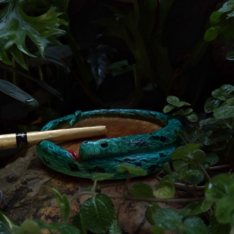 Jual snake ashtray clay [asbak ular tanah liat] | Shopee Indonesia