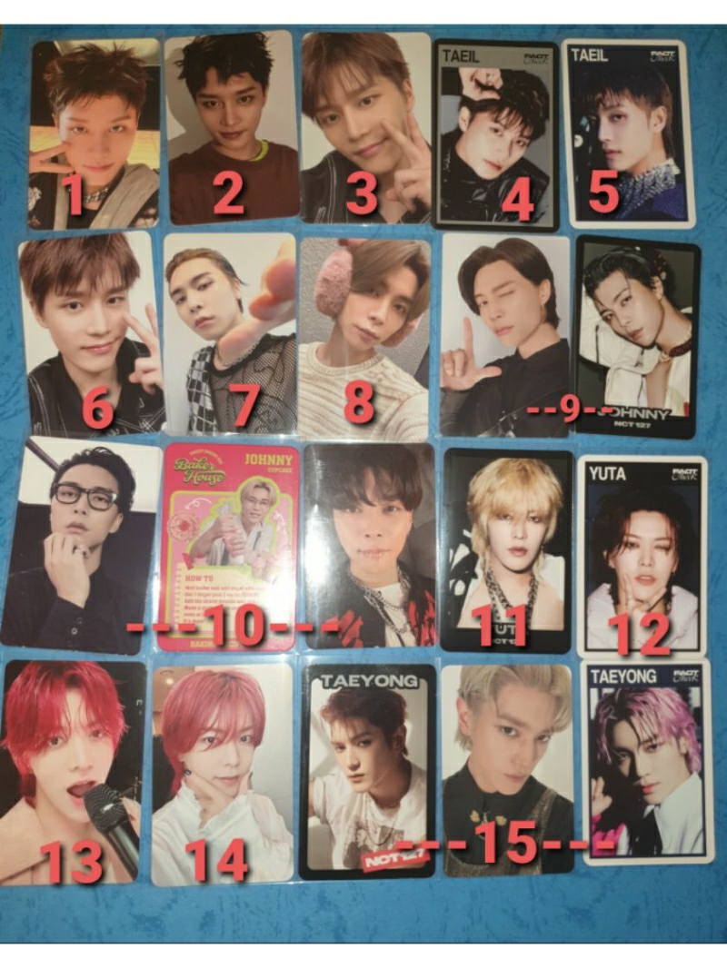 Jual Photocard NCT 127 Taeil Johnny Yuta Taeyong fact check trading ...
